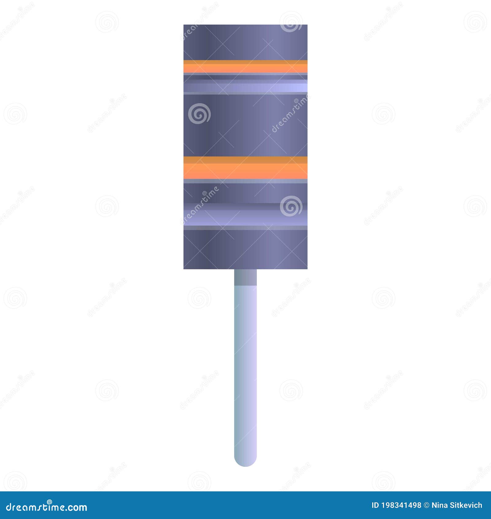 Graphic Capacitor Icon, Cartoon Style Stock Vector - Illustration of ...