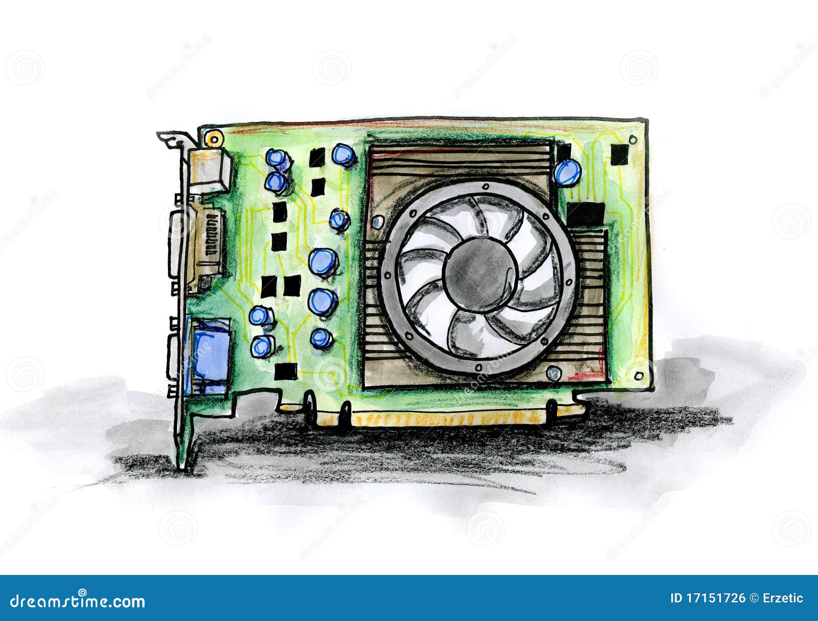 Graphic Card stock illustration. Illustration of hand - 17151726