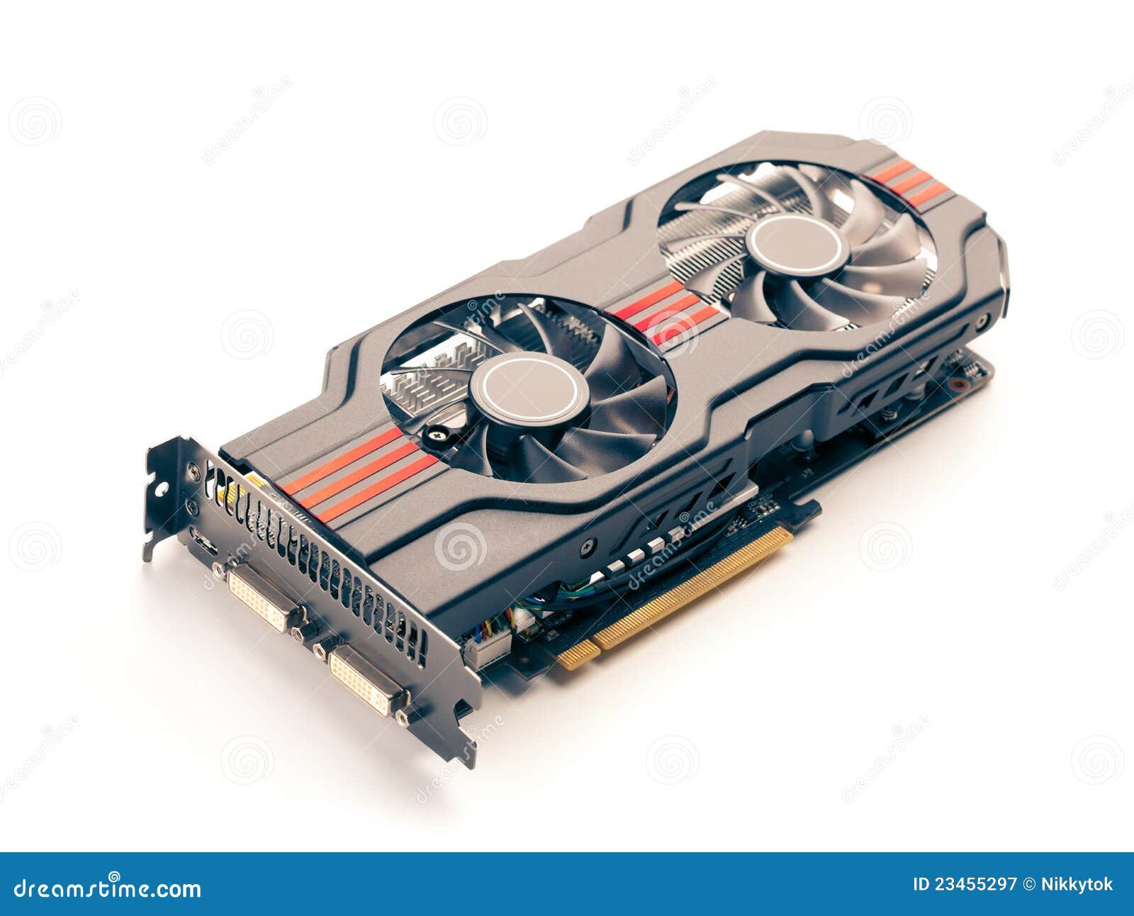 Graphic card stock image. Image of port, card, electronic - 23455297