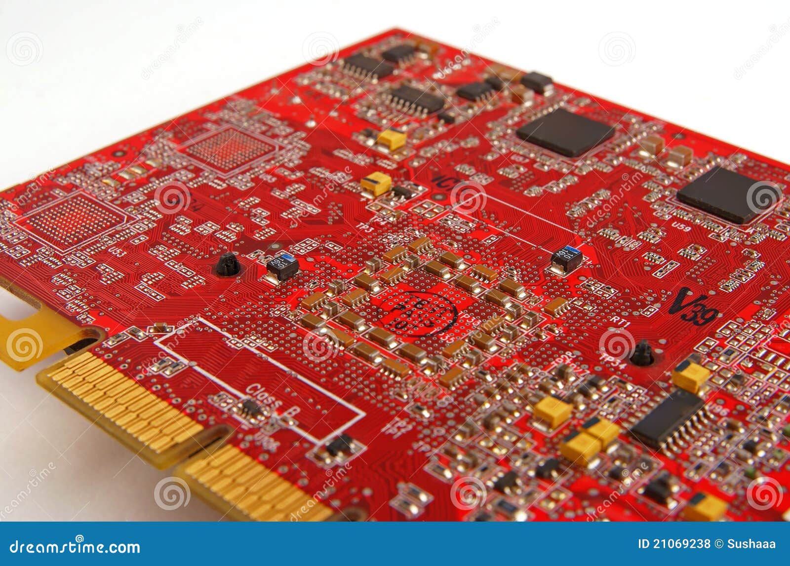 Graphic Card Processors. Macro View Of A Futuristic Electronic Circuit ...