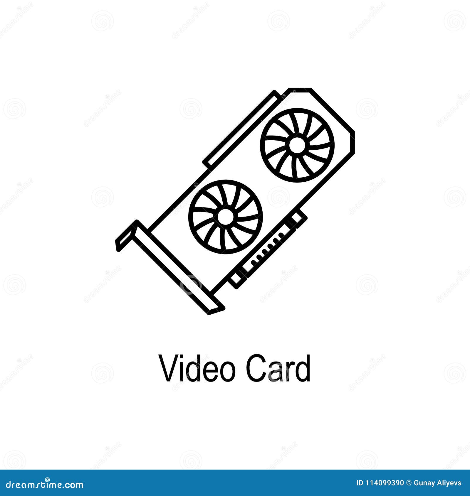 Graphic Card Icon. Element of Computer Part for Mobile Concept and Web ...