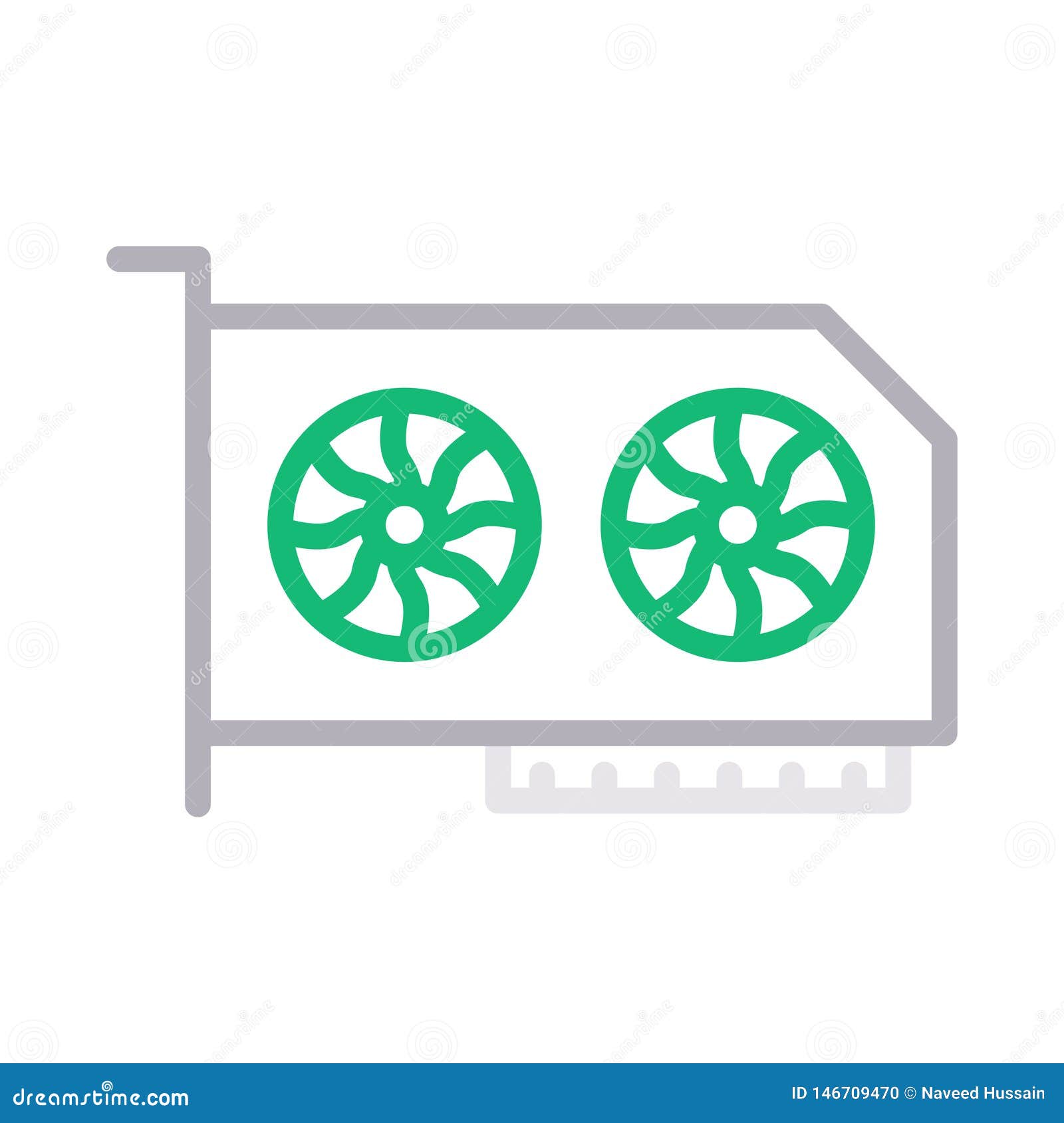Graphic Card Thin Line Color Vector Icon Stock Vector - Illustration of ... Graphic Card Thin Line Color Vector Icon Stock Vector - Illustration of ...