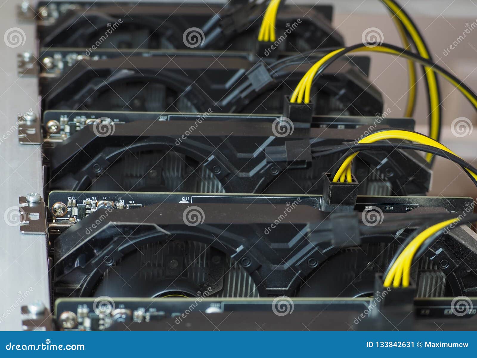 Graphic Card Used for Mining Stock Image - Image of digital, crypto ...