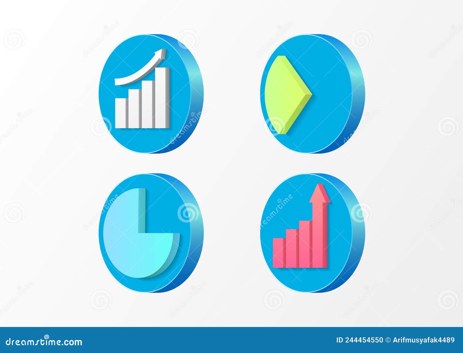 Graphic or chart icon set stock vector. Illustration of internet ...