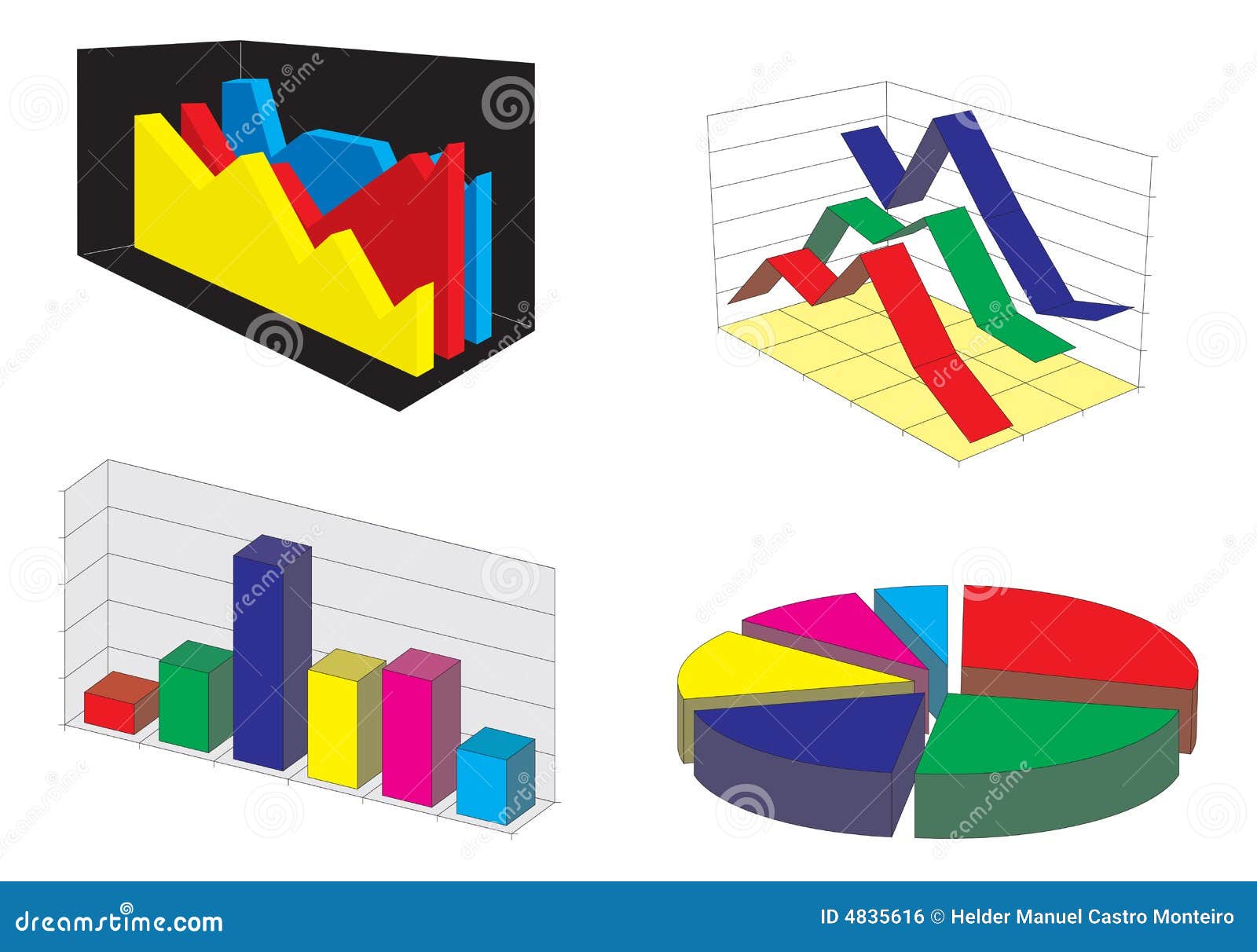 Graphic Charts. Infographic Statistic Bars And Diagrams For Data ...