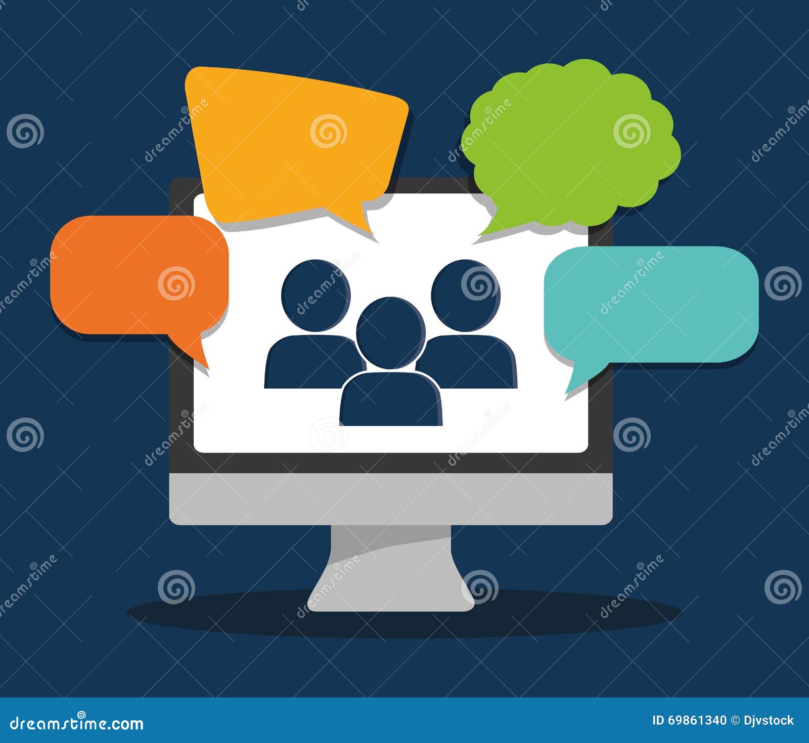 Graphic of Chat Design, Vector Illustration Stock Vector - Illustration ...