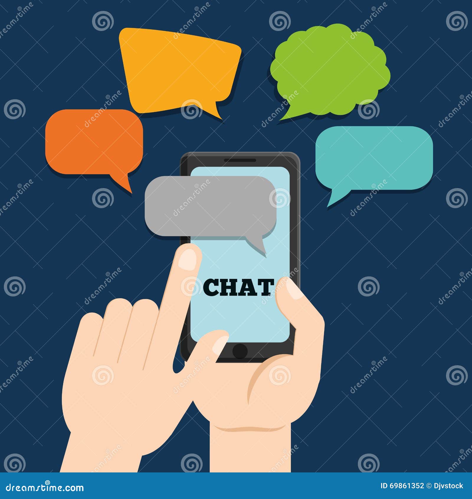 Graphic of Chat Design, Vector Illustration Stock Vector - Illustration ...