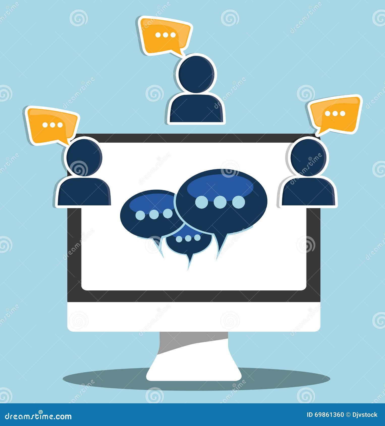 Graphic of Chat Design, Vector Illustration Stock Vector - Illustration ...