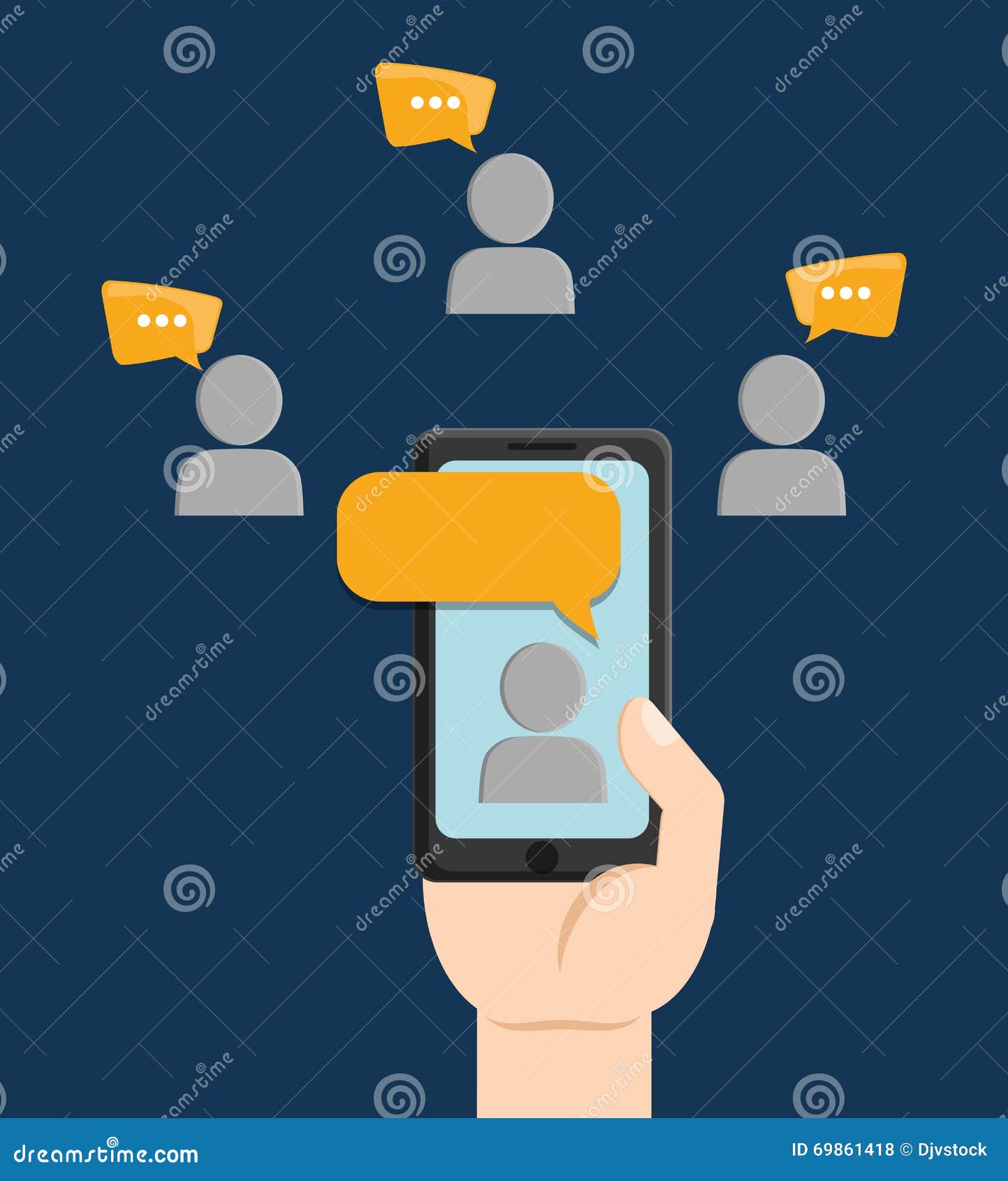 Graphic of Chat Design, Vector Illustration Stock Vector - Illustration ...