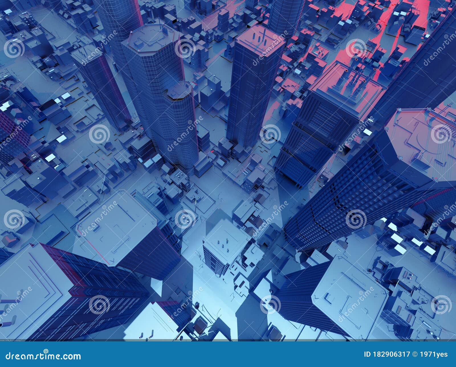 Graphic city stock illustration. Illustration of architecture - 182906317