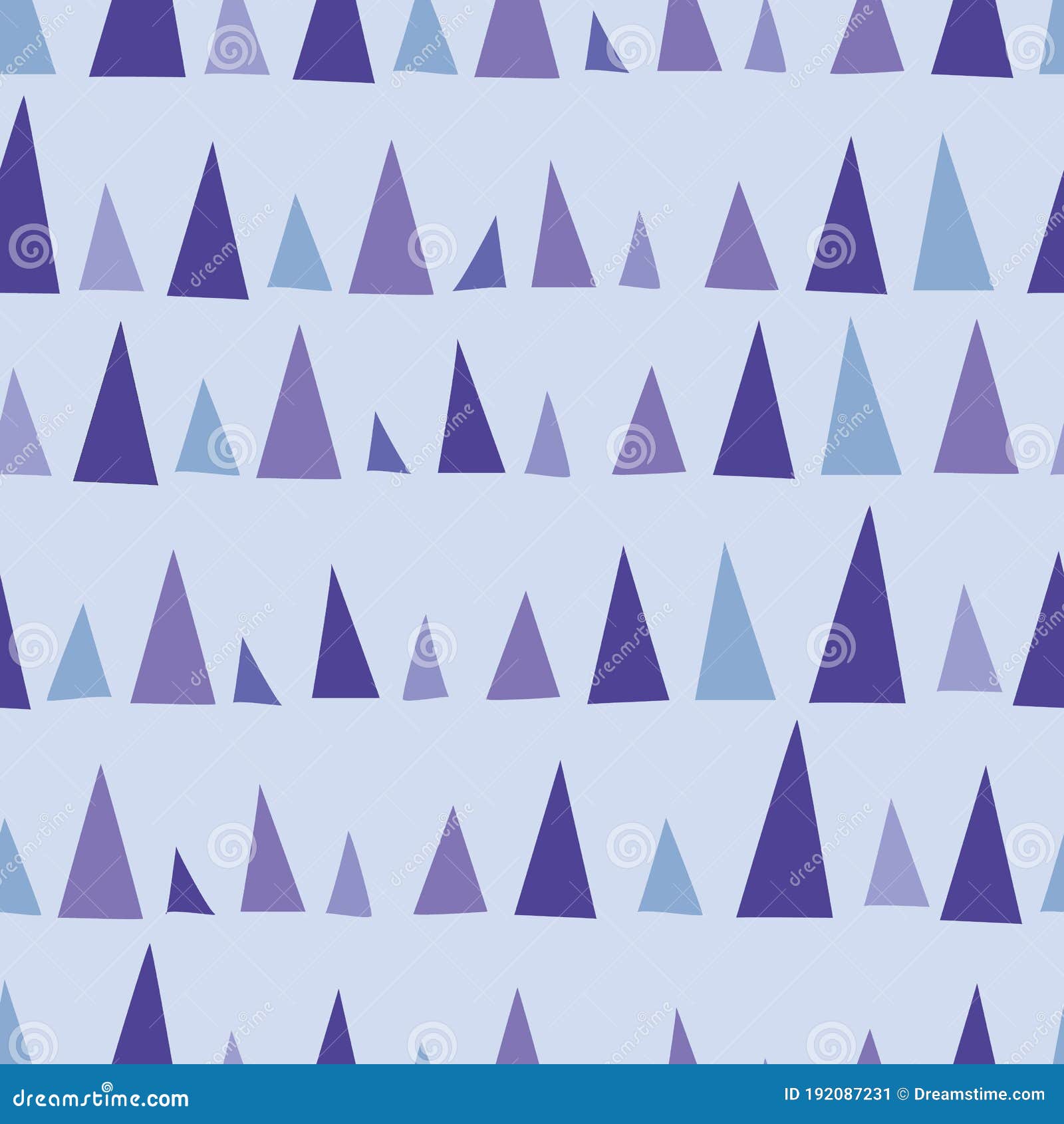Graphic Colourful Triangles Seamless Pattern Background. Stock Vector ...