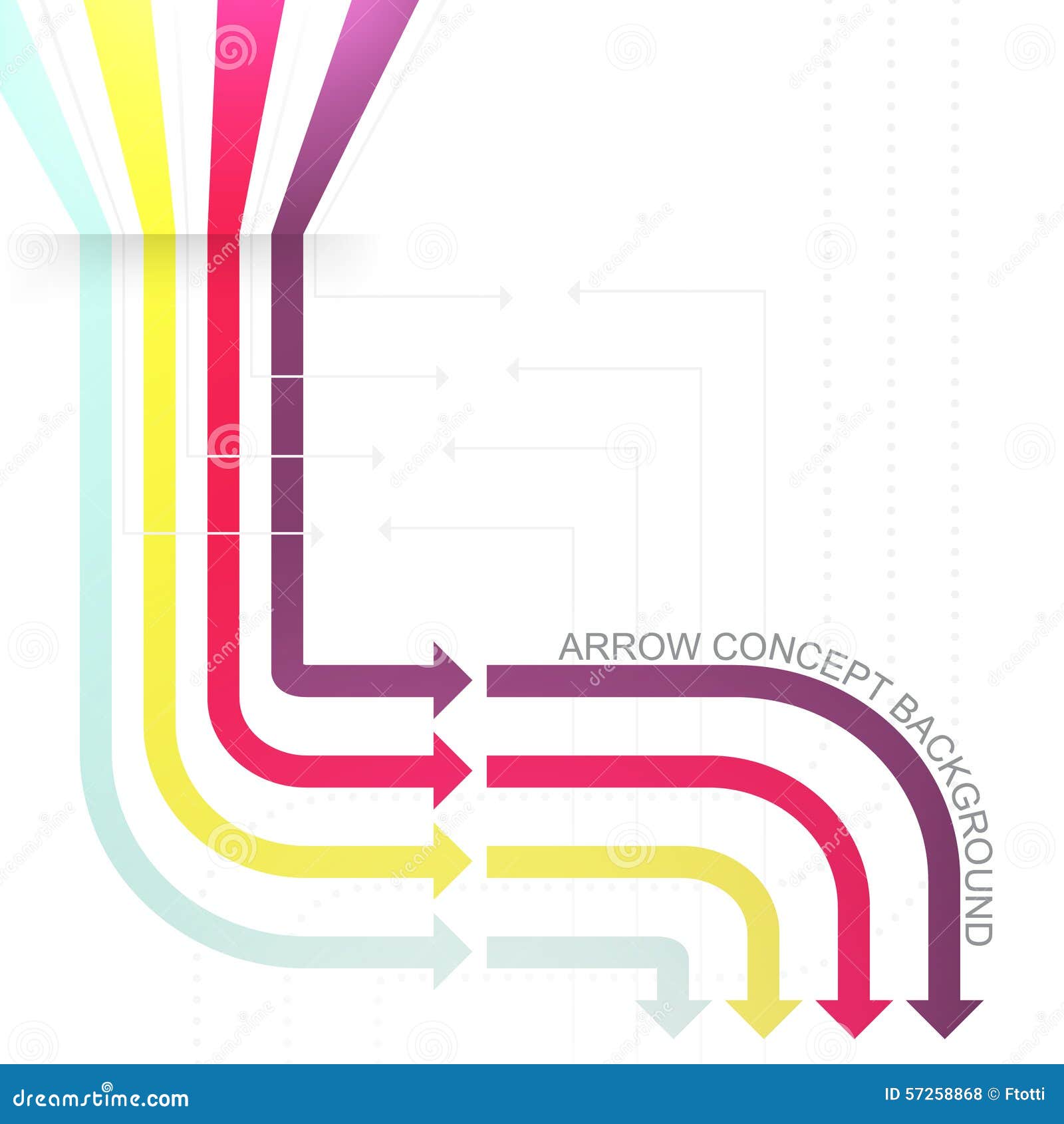 Graphic Concept with Arrows on a White Background Stock Vector ...