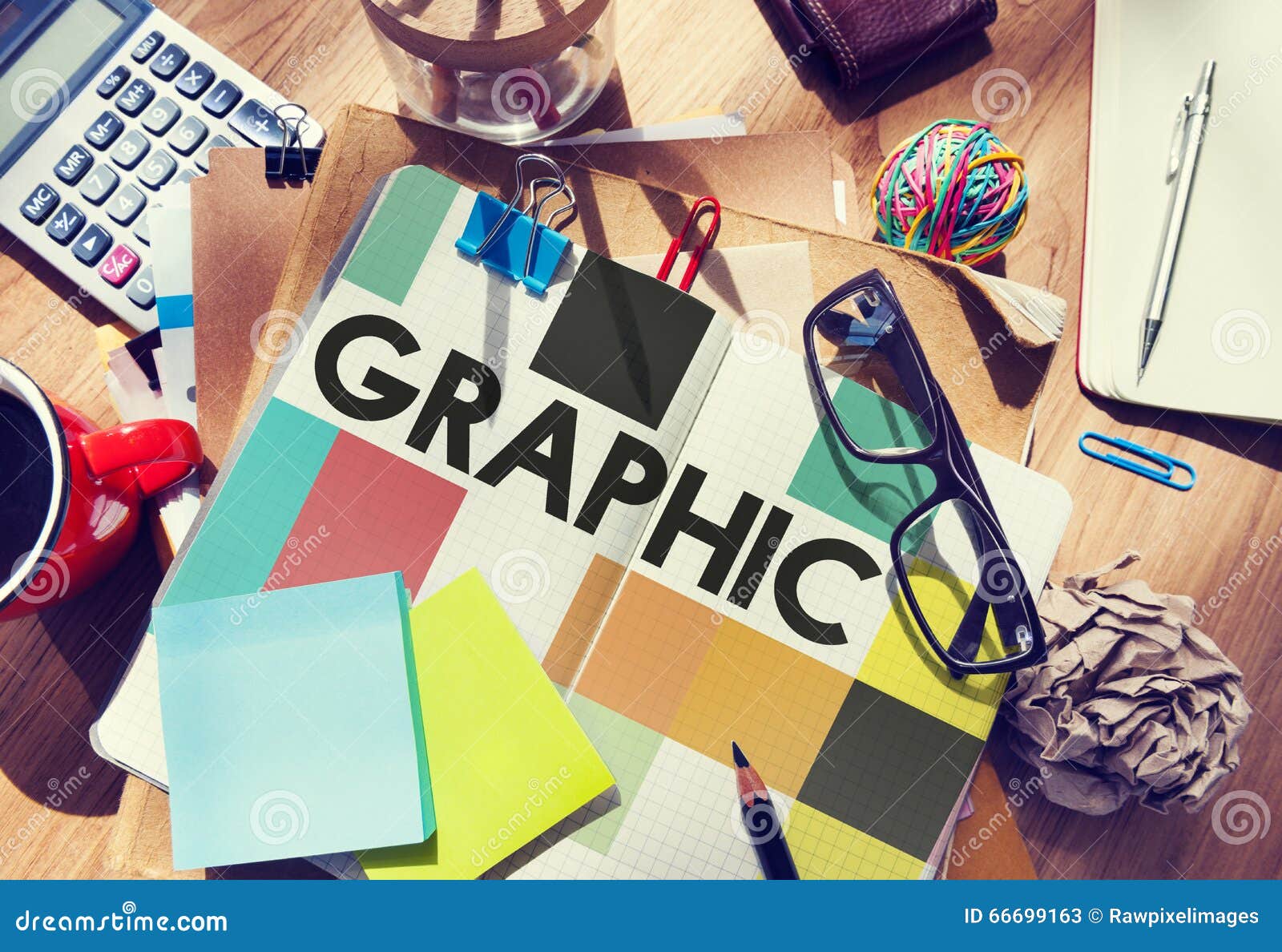 Graphic Creative Design Visual Art Concept Stock Image - Image of diary ...