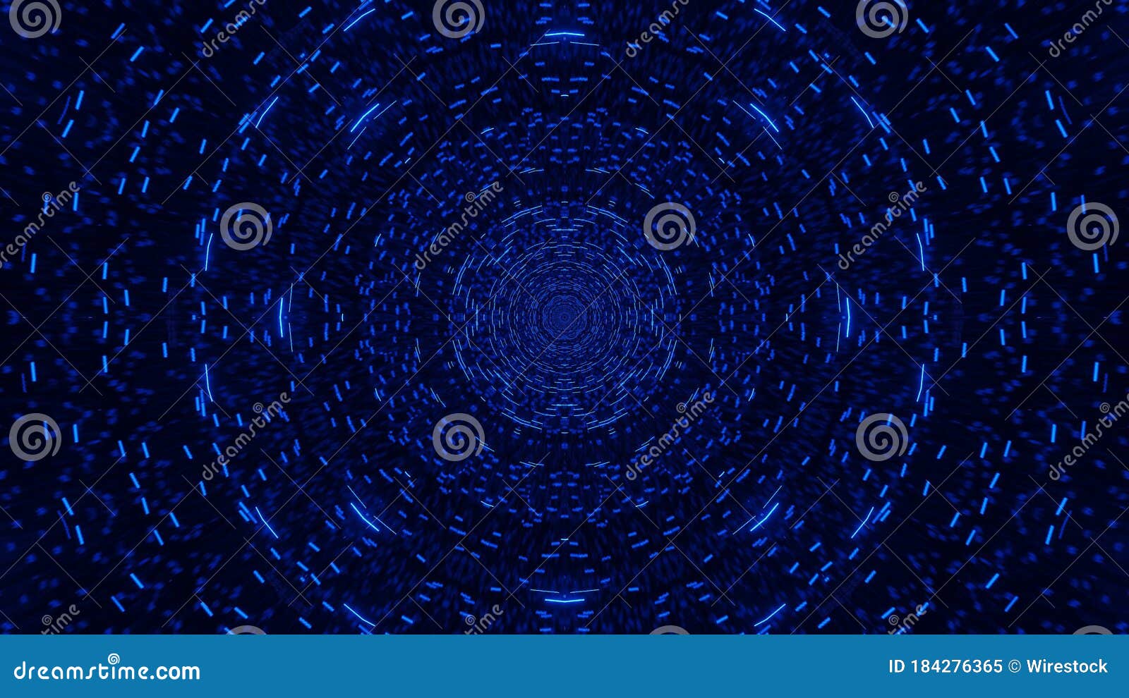 Graphic 3D Rendering Illustration of Blue Lights - Perfect for a ...