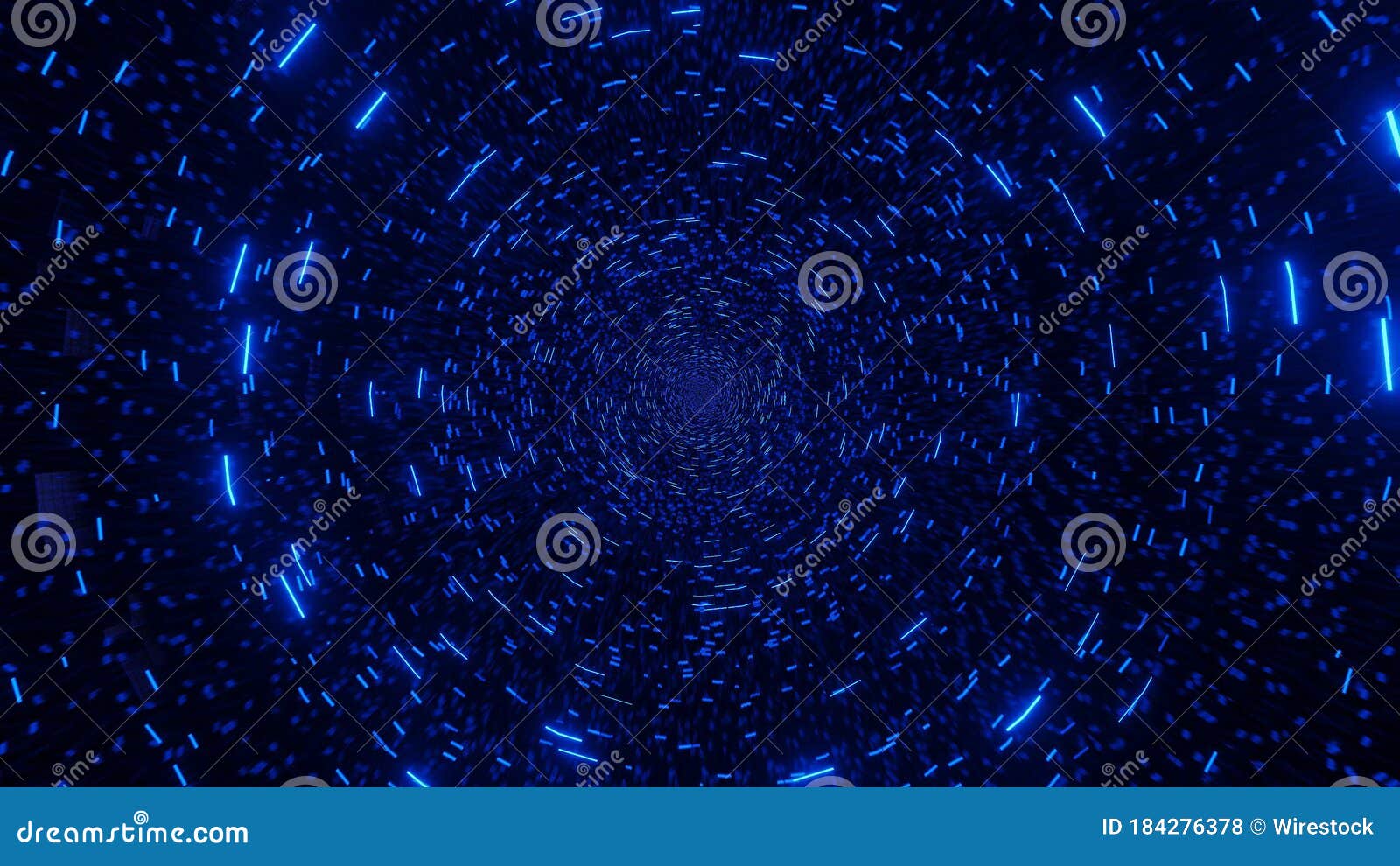 Graphic 3D Rendering Illustration of Blue Lights - Perfect for a ...