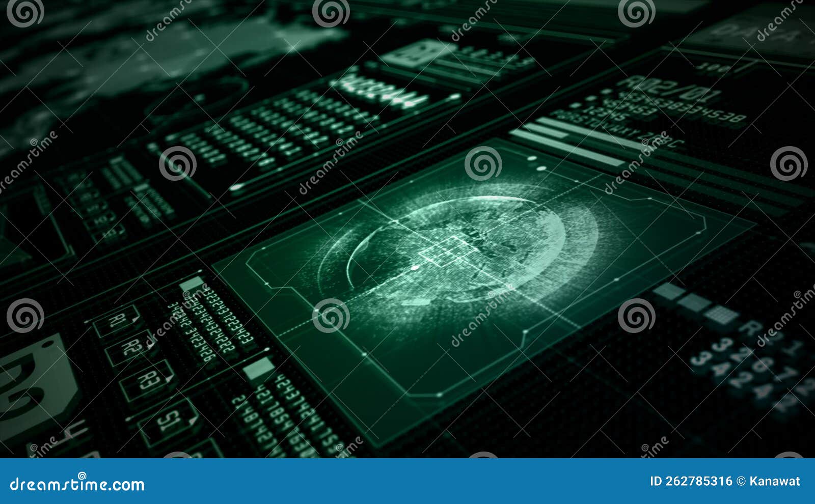 Graphic Dashboard Head-up Display and Futuristic User Interface GUI ...