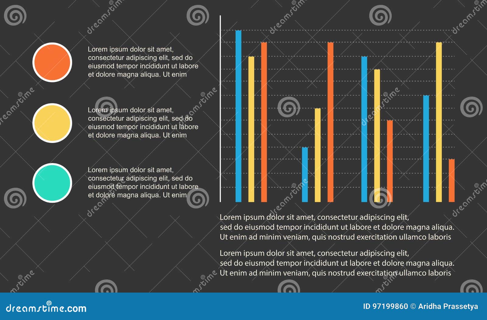 Graphic and Data Business Infographic Collection Stock Vector ...