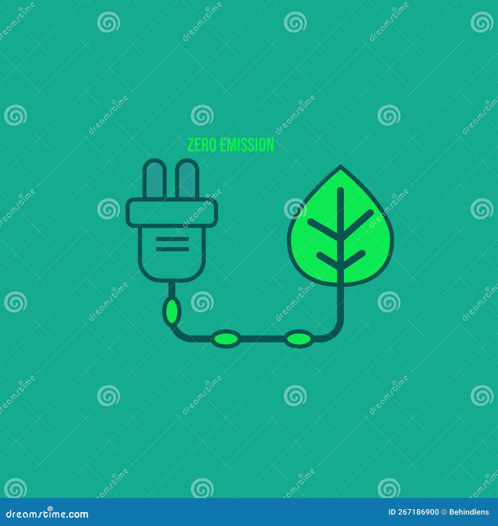 Graphic of Decarbonization Show Green Energy Using for Narbon ...