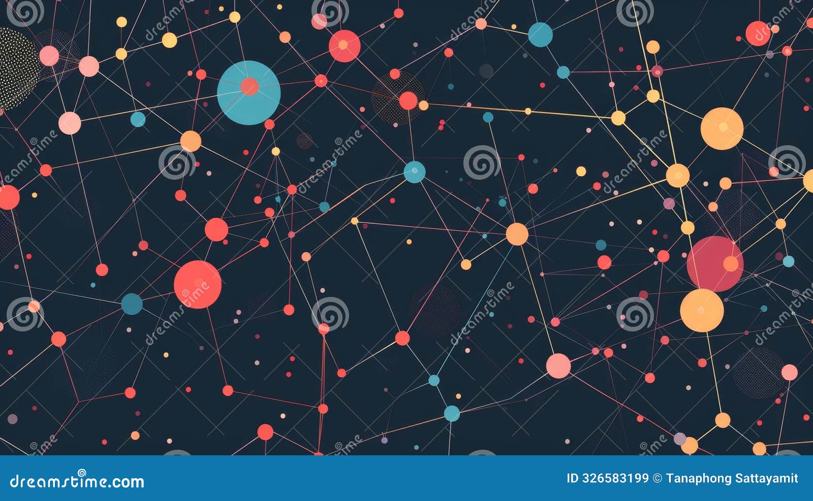 Graphic of a Decentralized Internet of Things Network with Copy Space ...