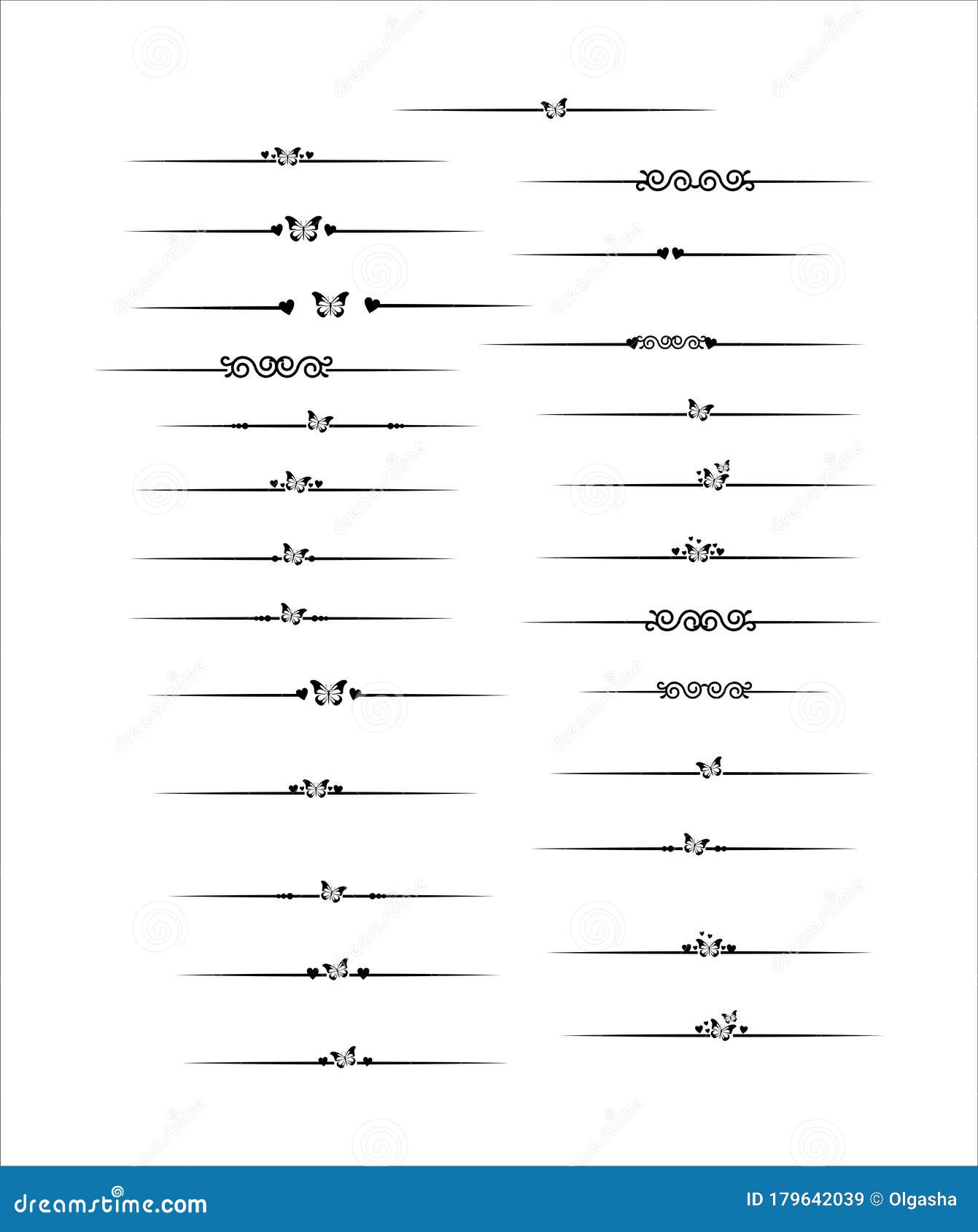 Delimiter Graphic Design Template Vector Isolated | CartoonDealer.com ...