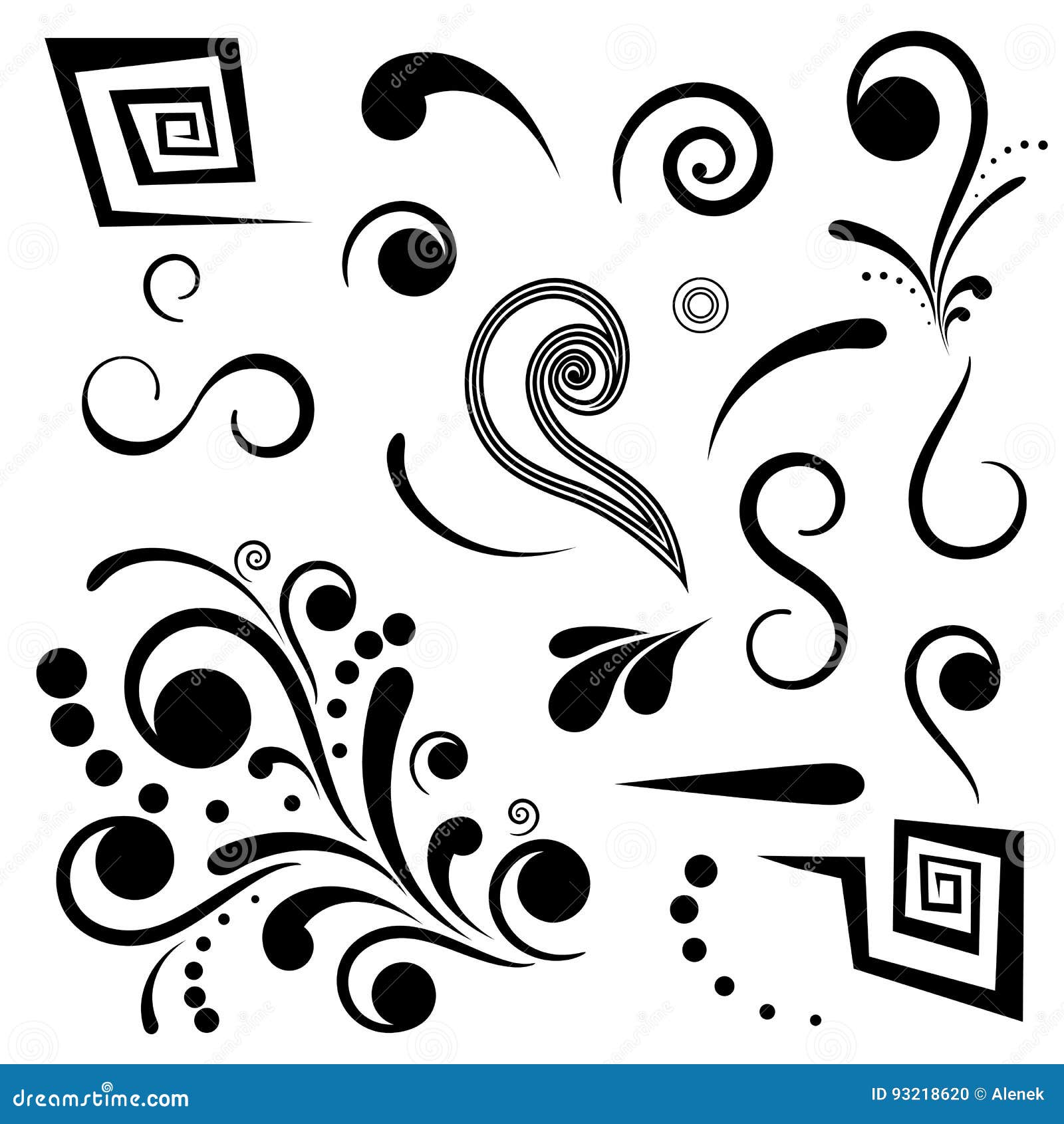 Graphic Decorative Elements Stock Vector - Illustration of graphics ...