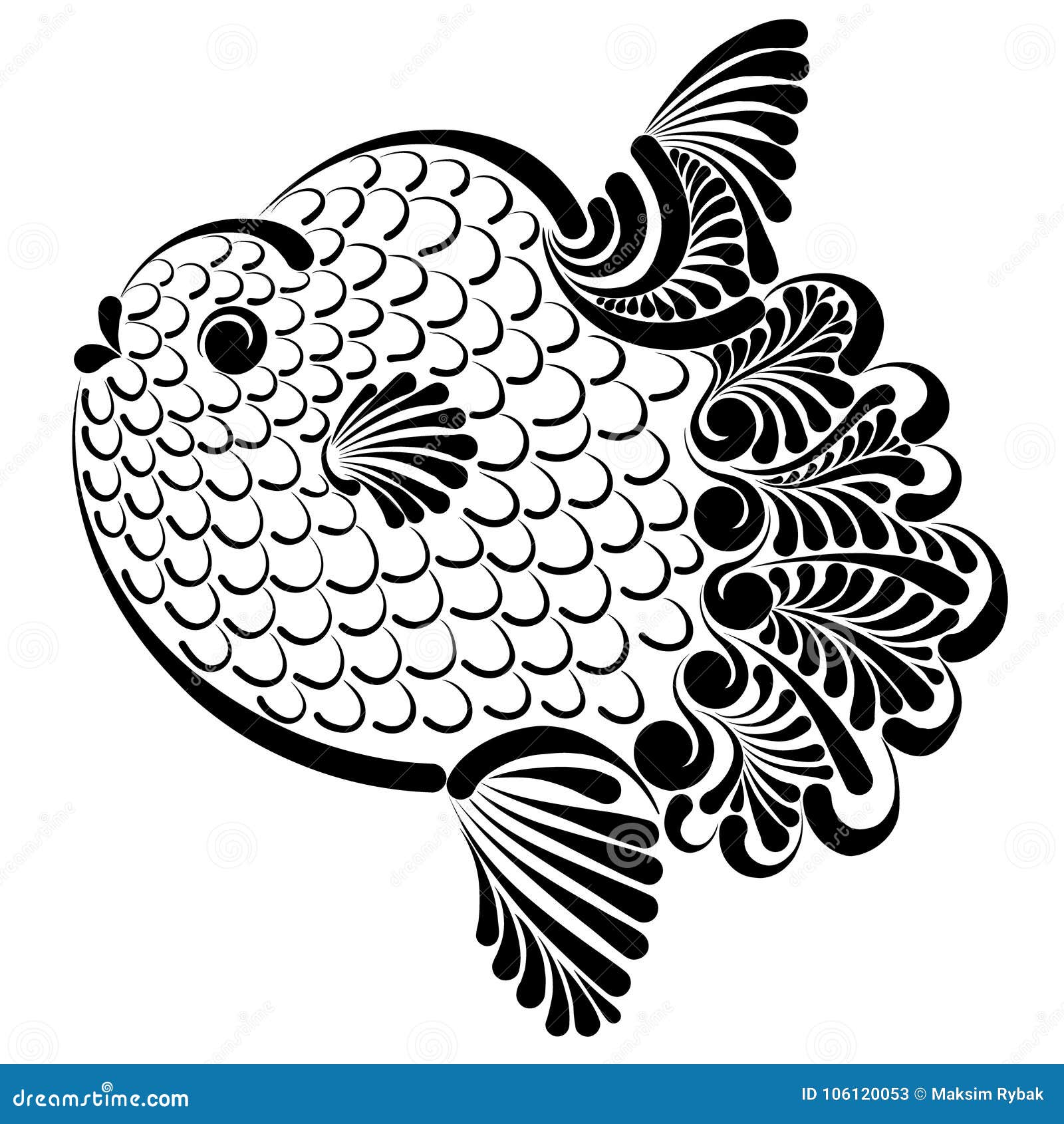 Ocean Sunfish Vector Illustration Stock Vector - Illustration of ocean ...