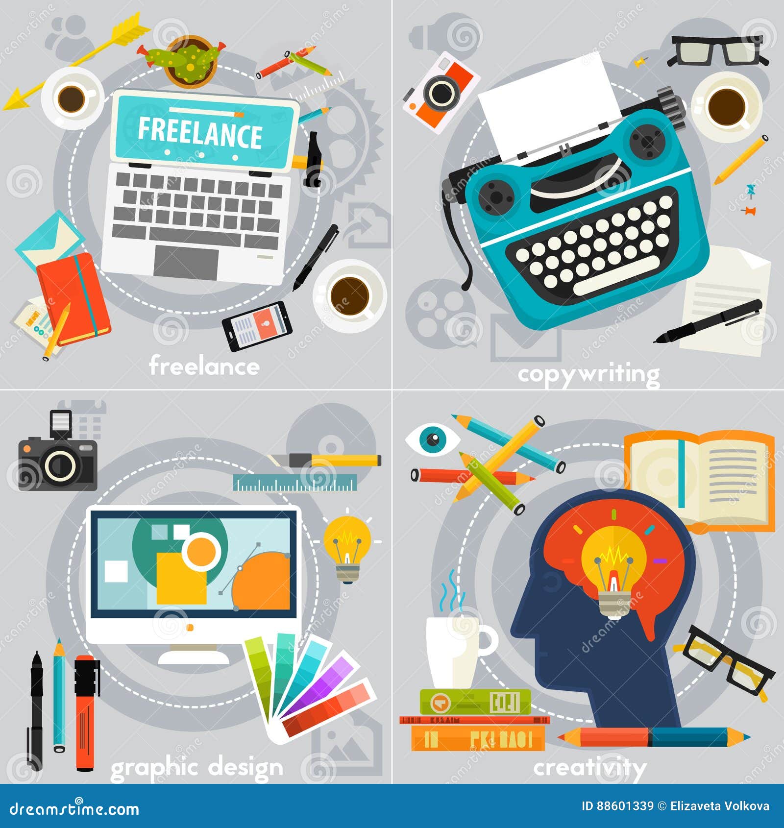 Graphic Deign, Copywriting, Creativity and Freelance Concept Banners ... Graphic Deign, Copywriting, Creativity and Freelance Concept Banners ...