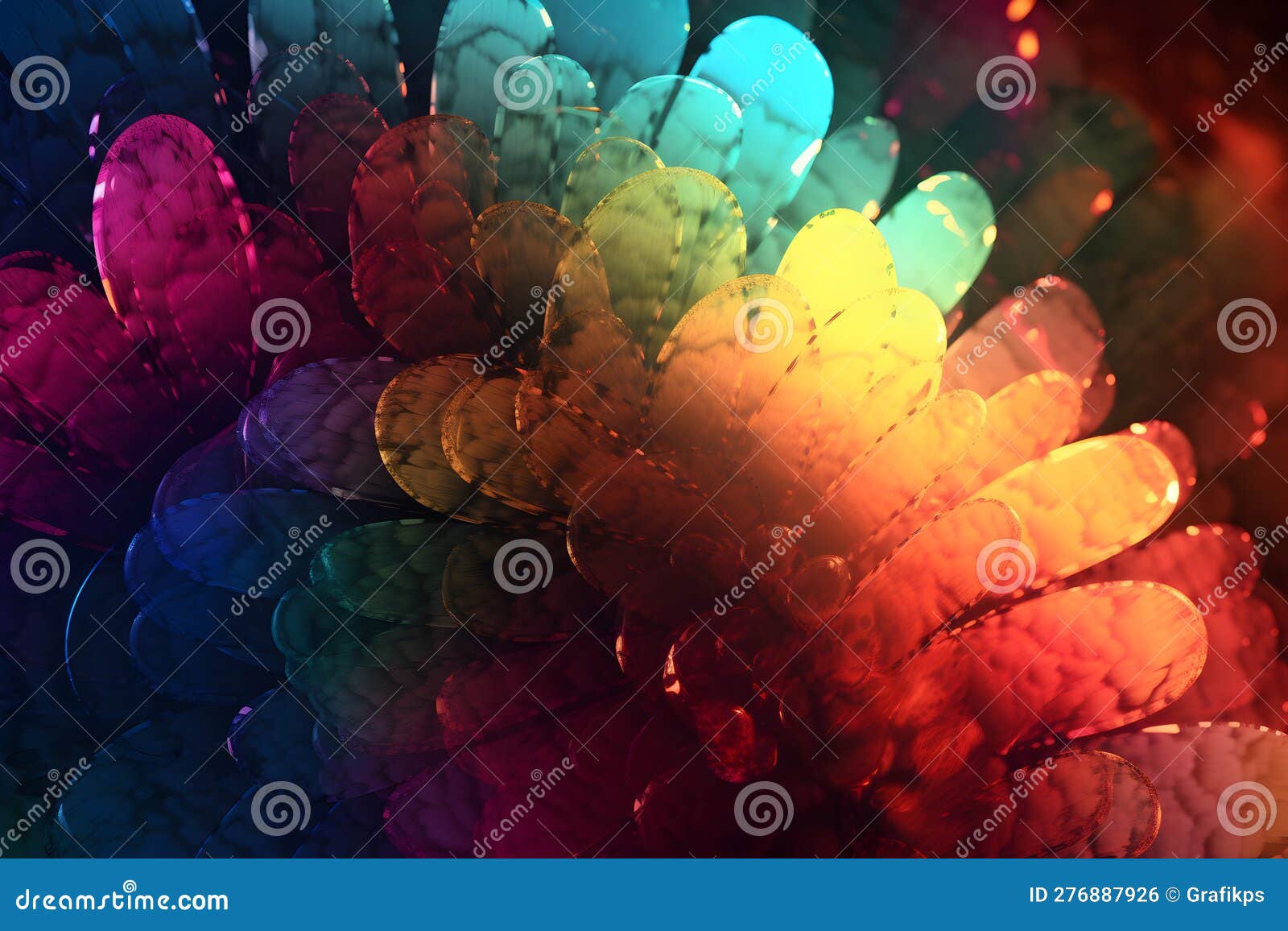 Graphic Depicts an Abstract, Multi-colored Background. Colorful ...