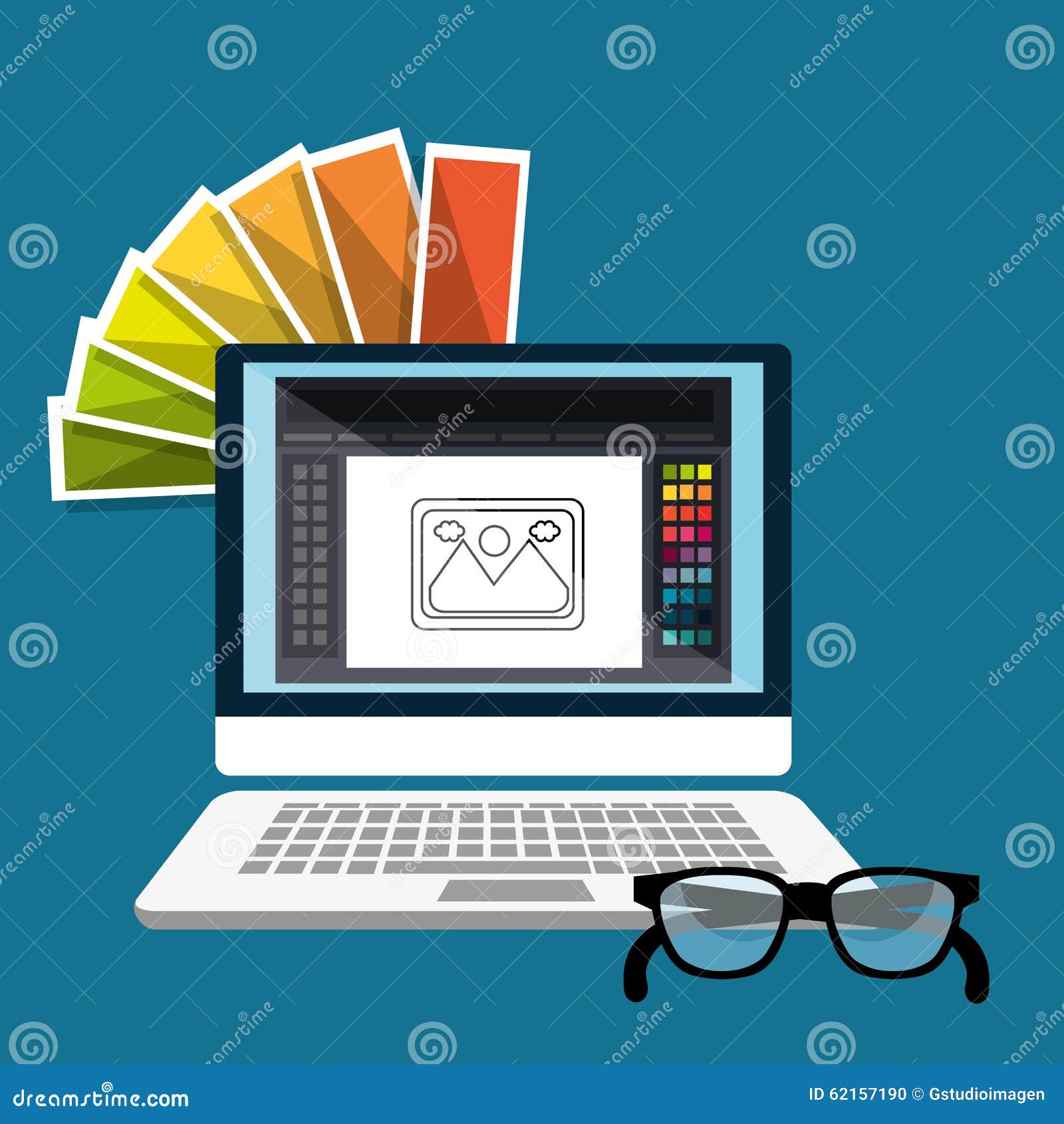 Graphic Design Art and Profession Theme Stock Illustration ...