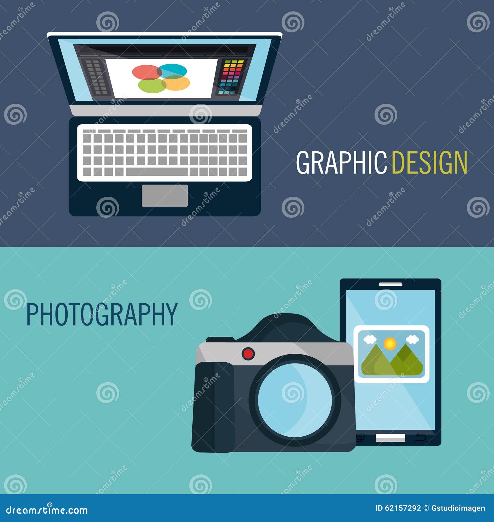 Graphic Design Art and Profession Theme Stock Illustration ...
