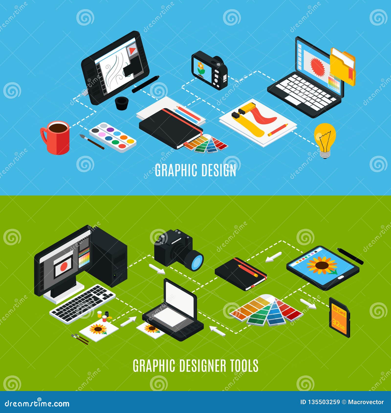 Graphic Design Banners Set stock vector. Illustration of graphic ...