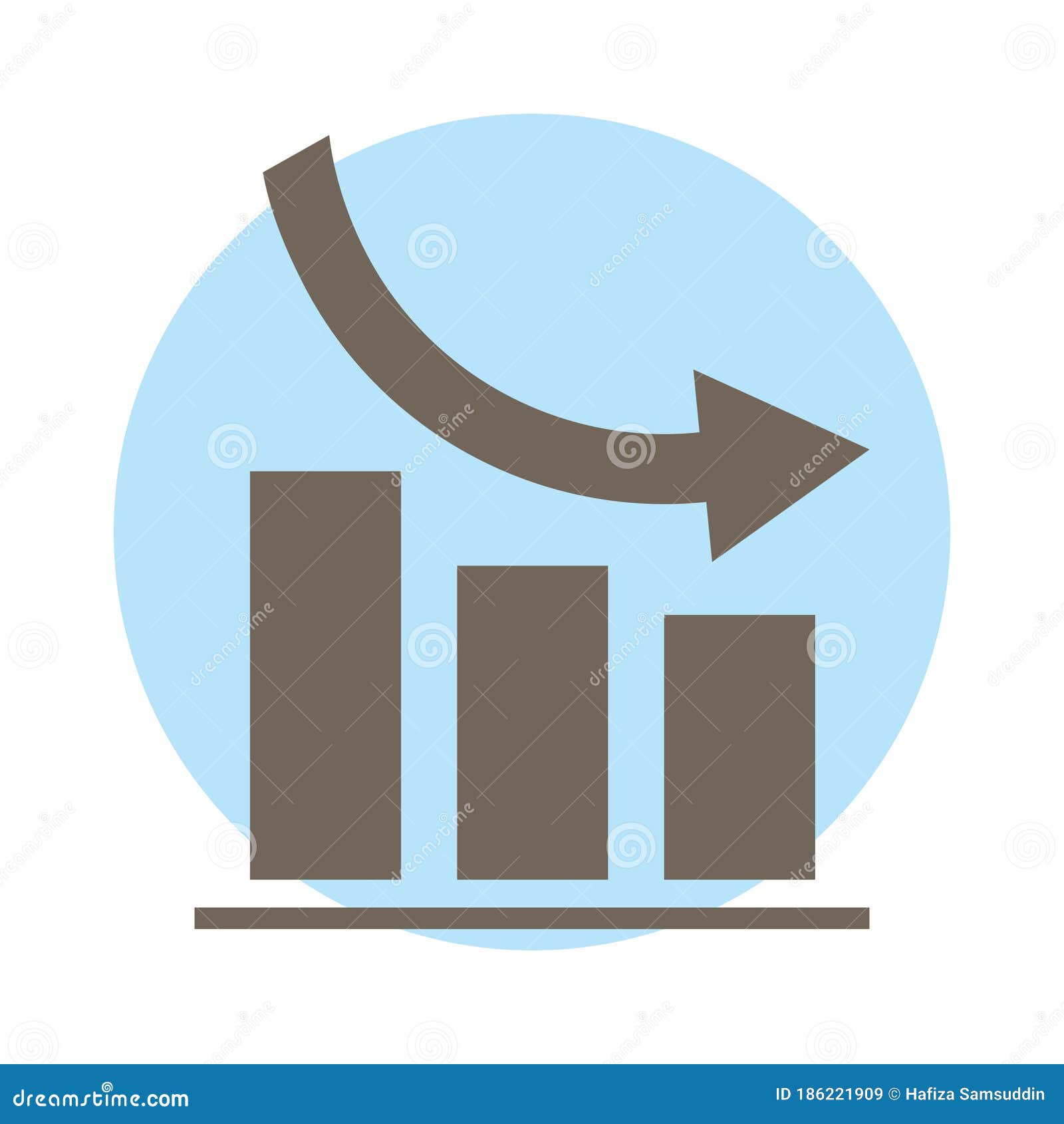 Graphic Design of Bar Chat. Vector Illustration Decorative Design Stock ...