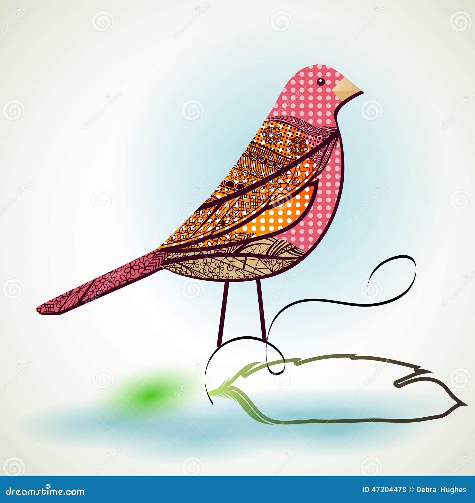 Graphic design bird stock vector. Illustration of flourish - 47204478