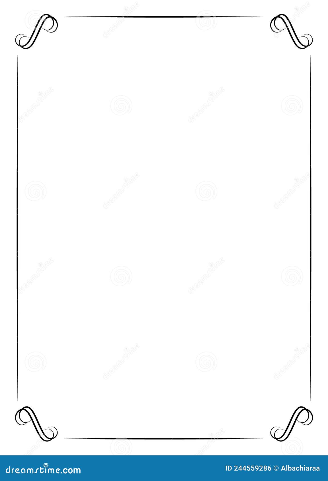 Graphic Design Border Frame. Marketing Vector Background. Stock Vector ...