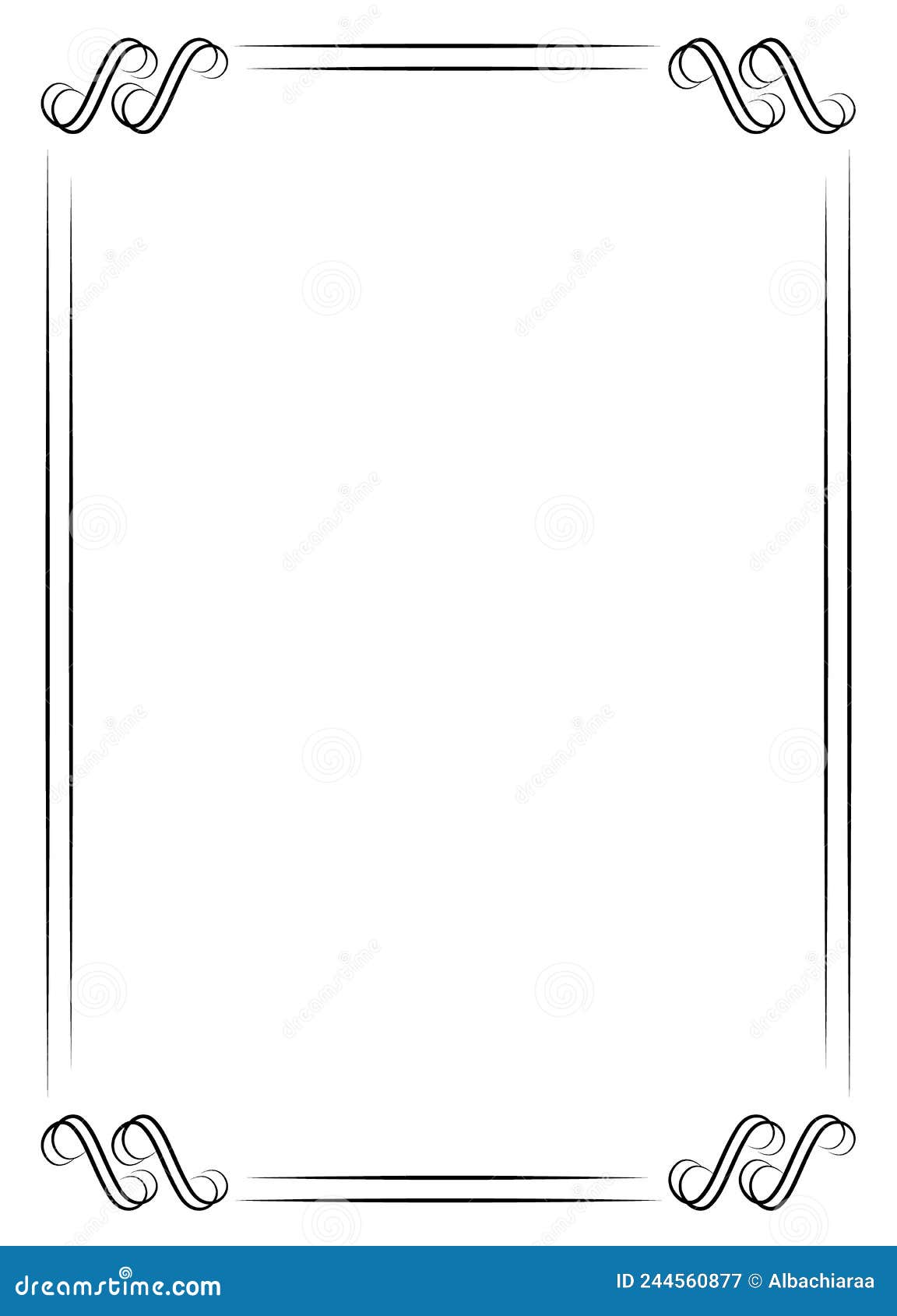 Graphic Design Border Frame. Marketing Vector Background. Stock Vector ...