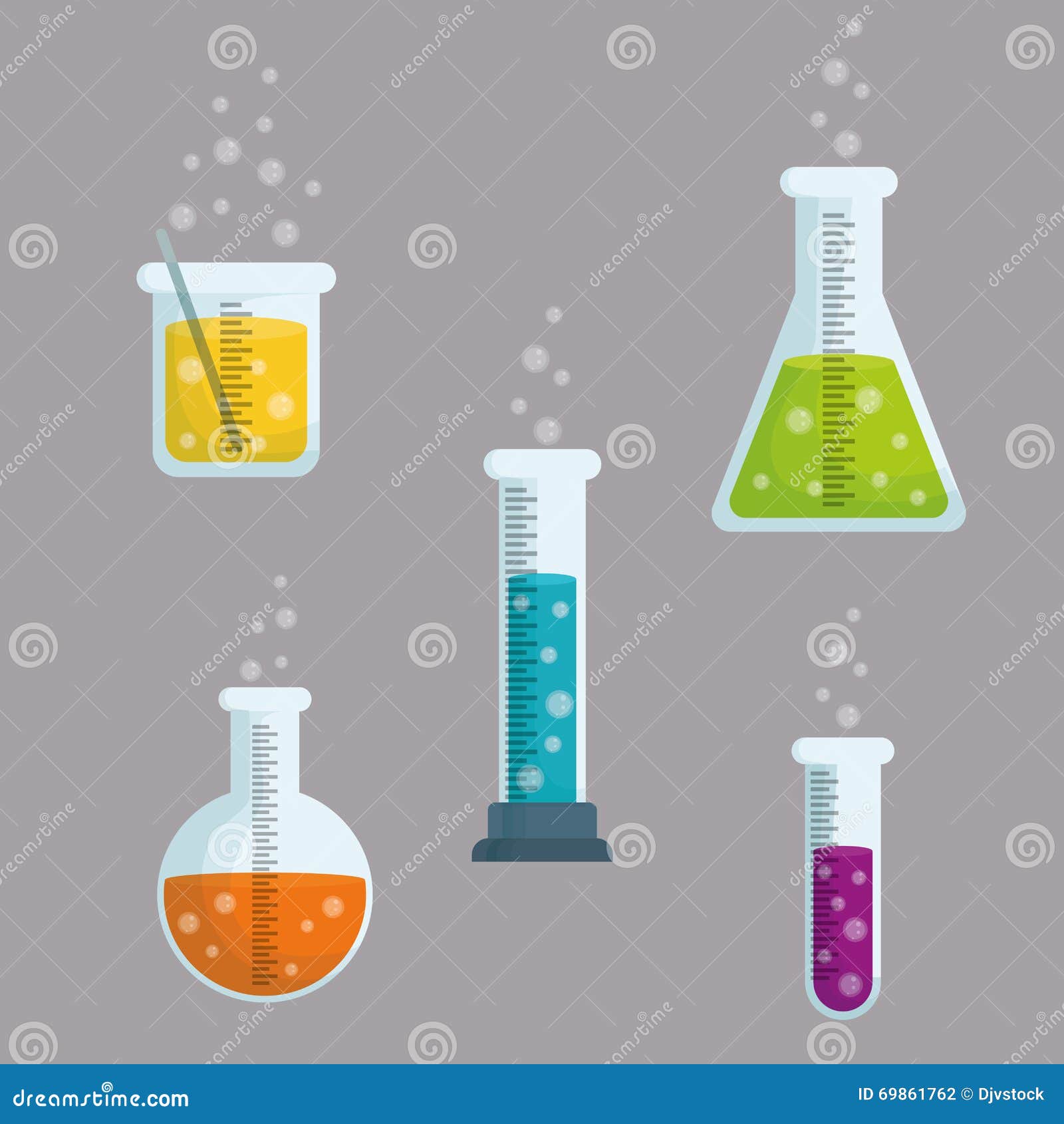 Graphic Design of Chemical Laboratory , Vector Illustration Stock ...