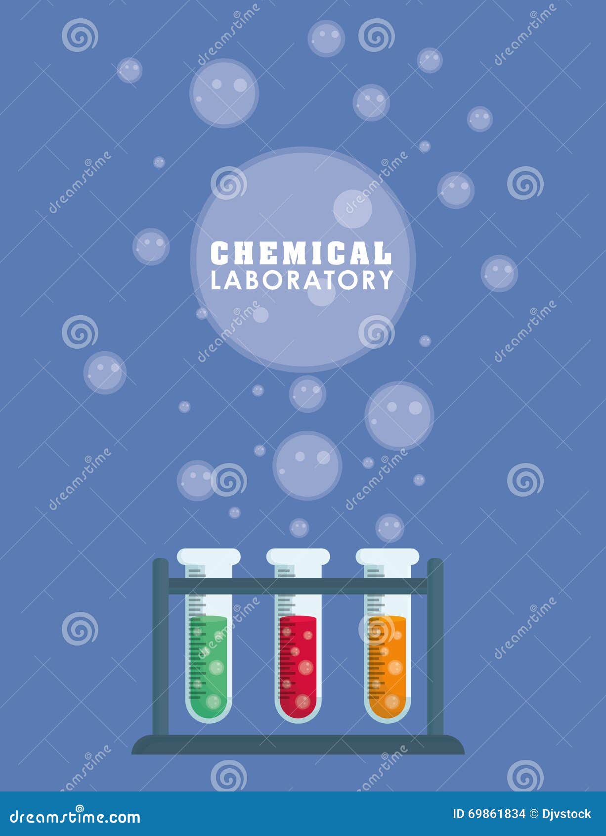 Graphic Design of Chemical Laboratory , Vector Illustration Stock ...
