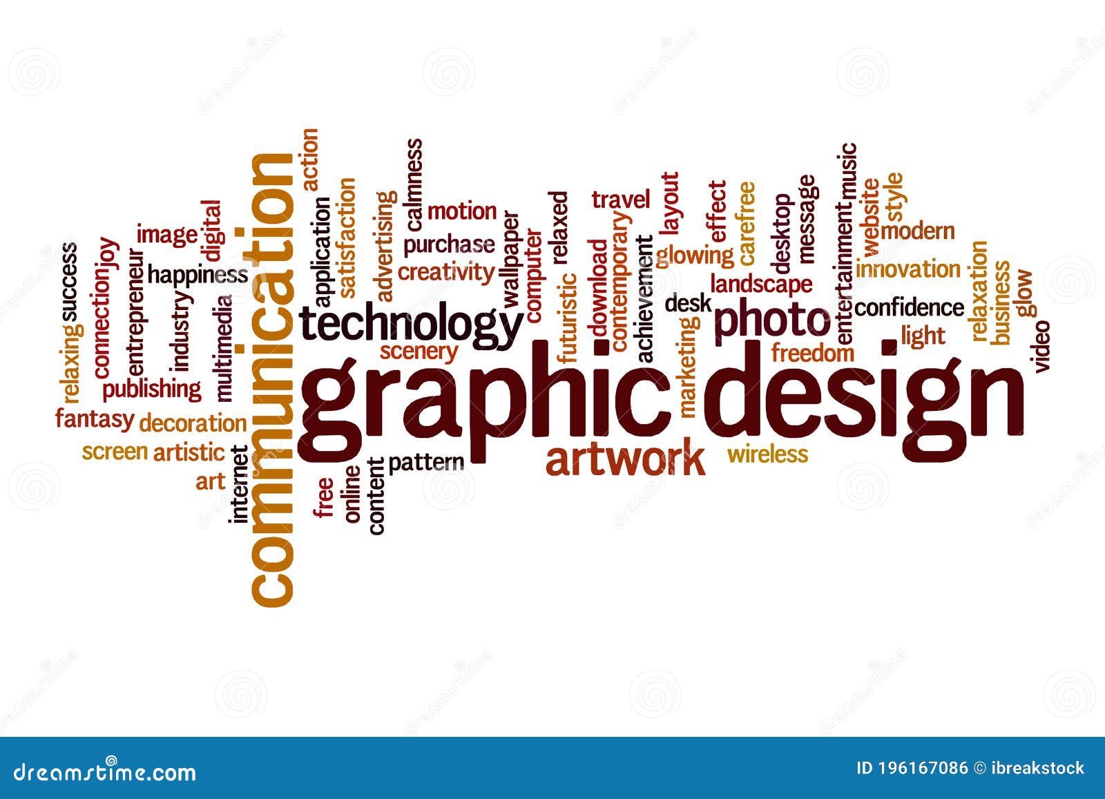 Graphic Design Cloud Concept on Stock Illustration - Illustration of ...