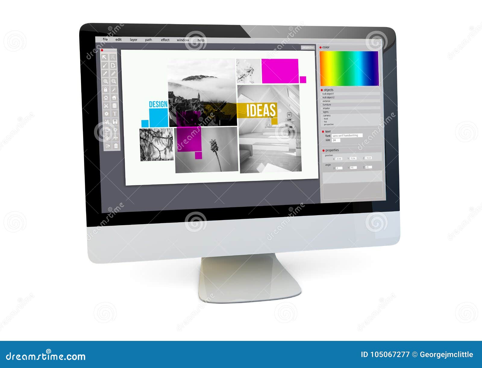 Graphic design computer stock image. Image of icon, computer - 105067277