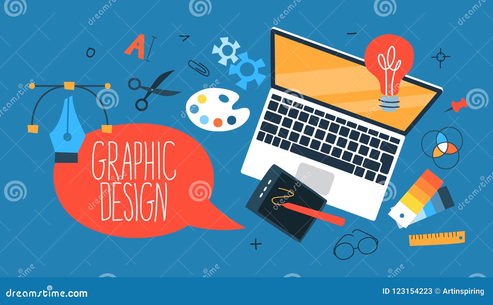 Graphic design concept stock vector. Illustration of book - 123154223