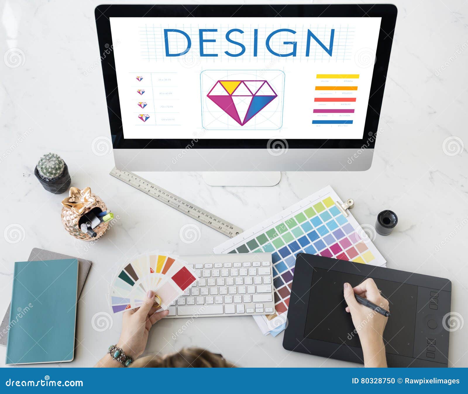 Graphic Design Creative Imagination Concept Stock Photo - Image of ...