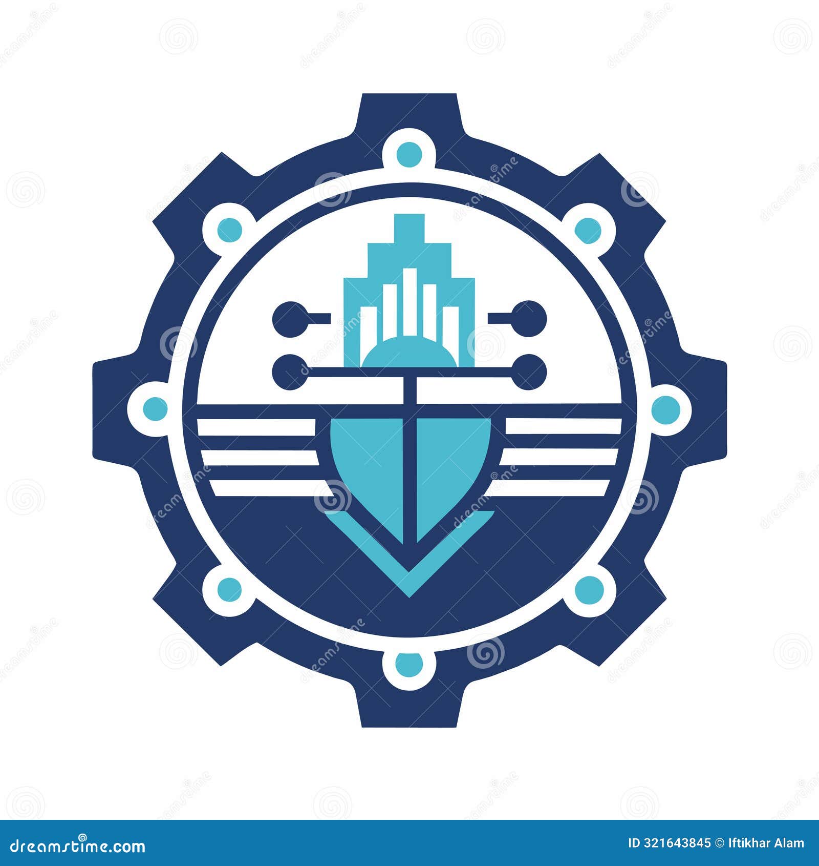 A Graphic Design Depicting an Automated Writing Tool within a Circular ...