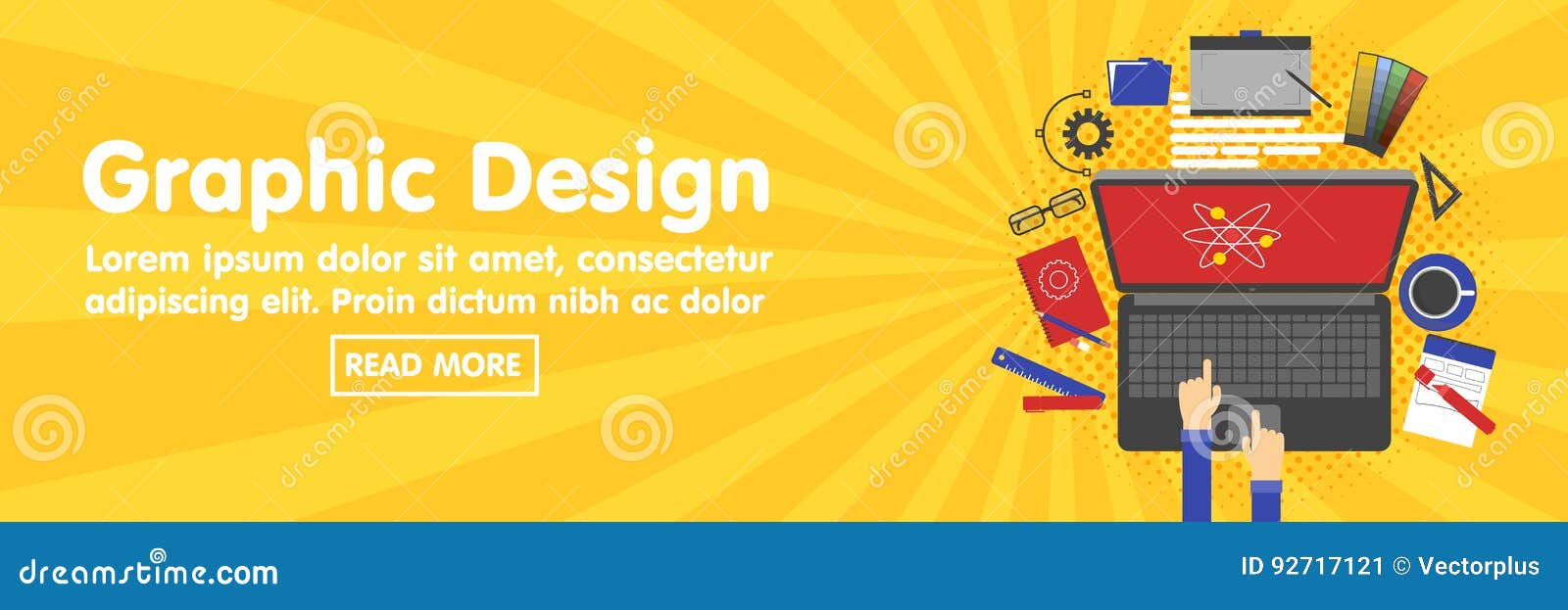 Graphic Design, Designer Tools and Software Banner Template Stock ...