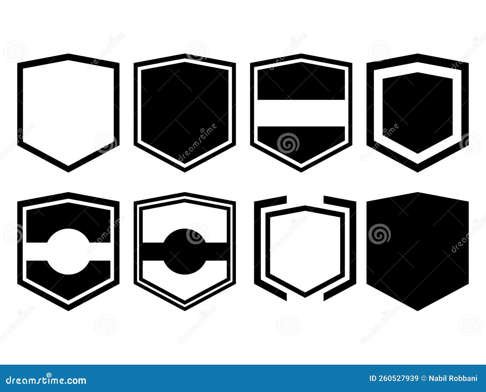 Graphic Design of Elegant Emblems or Badges Stock Vector - Illustration ...