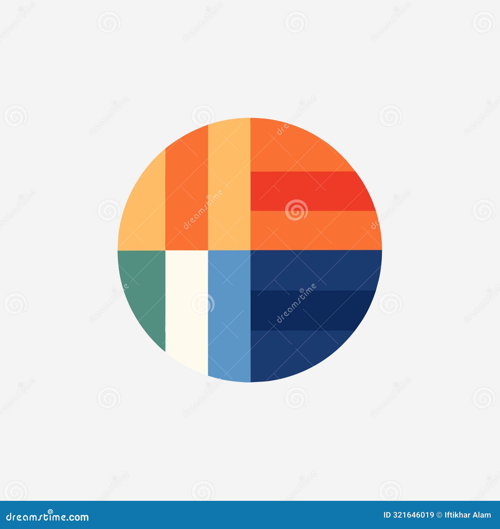 A Graphic Design Element Featuring a Stylized Shape with a Vibrant ...