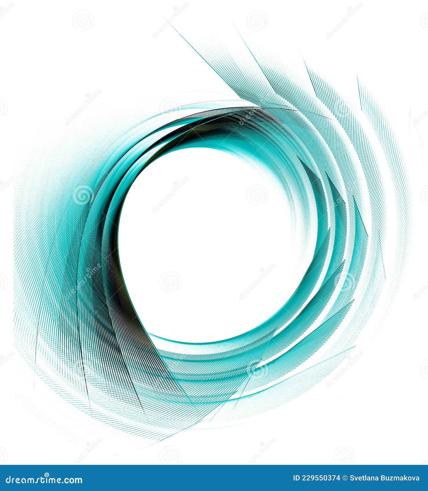 The Curved Blue Elements are Arranged in Groups To Create a Circular ...