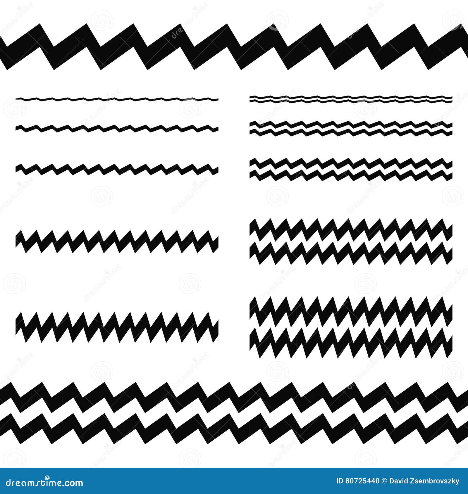 Graphic Design Elements - Asymmetrical Line Set Stock Vector ...