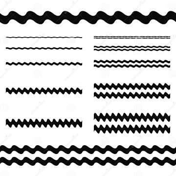 Graphic Design Elements - Wave Line Divider Set Stock Vector ...