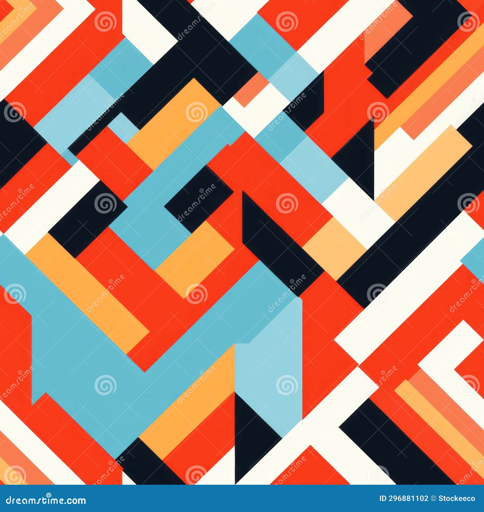 Geometric Constructivism: Futuristic Fragmentation Pattern for Surface ...