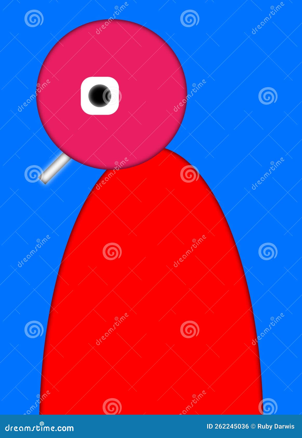 A Graphic Design in the Form of a Smoking Man Stock Illustration ...